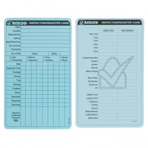 Register Cards - Aculog